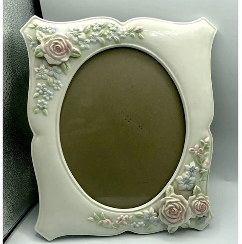 Country Chic 3D Roses Porcelain Picture Frame 11” x 13” | eBay