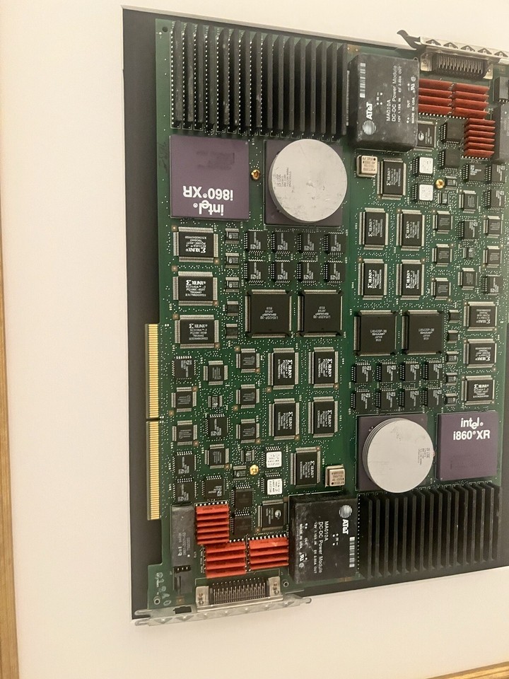 Vintage Intel I860 XR Computer Boards. Artwork!! Two Boards Framed ...
