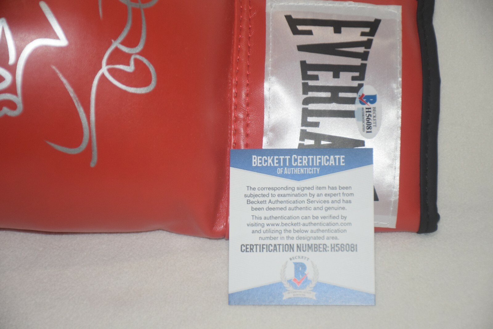 WBA WBO WBC ANDRE SOG WARD SIGNED AUTOGRAPHED BOXING GLOVE BAS COA ...