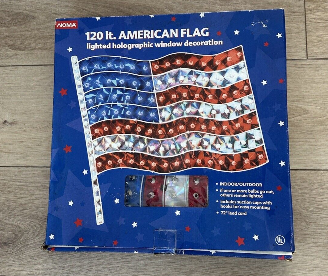 Lighted Flag Decorations Waterproof LED American Flag Lights – 4th