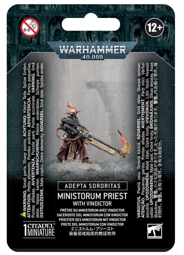 Warhammer 40K Adepta Sororitas Ministorum Priest with Vindicator 52-51 ...