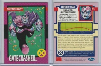1992 Impel, The Uncanny X-Men, Marvel, #55 Gatecrasher, Super Villains ...