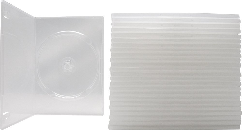 (25) DVD Cases – Super Thin 7mm Clear – Holds 1 Disc – Box Set ...