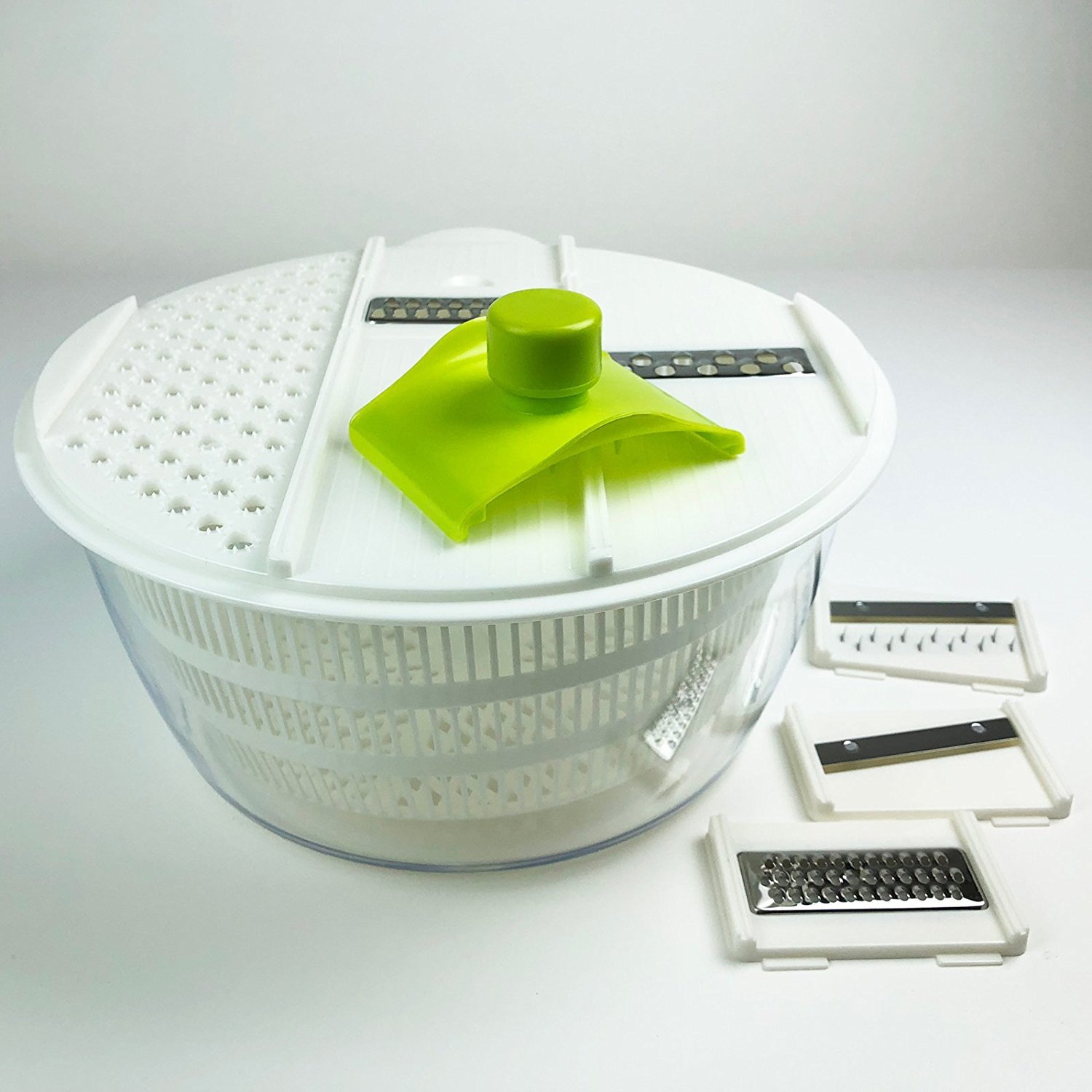 Multifunctional Salad Spinner & Mandoline Set Salad Drainer Vegetable ...