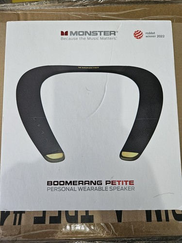 Monster Boomerang Petite Neckband Bluetooth Speaker - Black Open Box | eBay