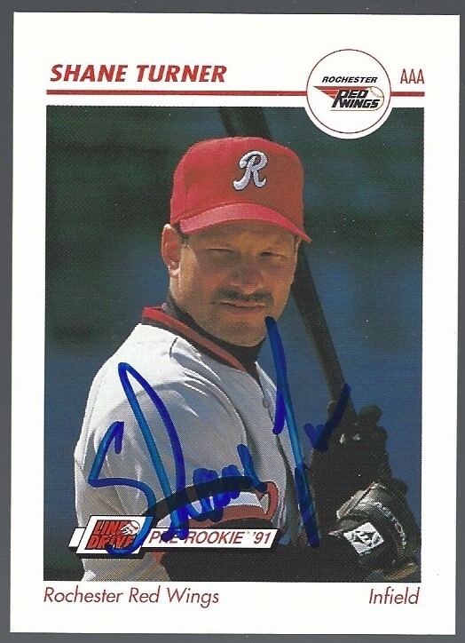 1991 Line Drive Pre-Rookie AAA #471 Shane Turner IP autograph signed ...