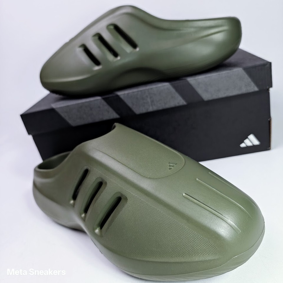 Adidas US 13 Mule Men's Olive Green Retro Adifom Slides IIInfinity ...