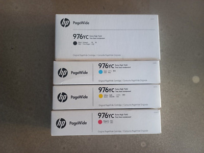 HP Genuine 976 YC HP976YC BK/C/M/Y EXTRA High Yield Ink Page Wide ...