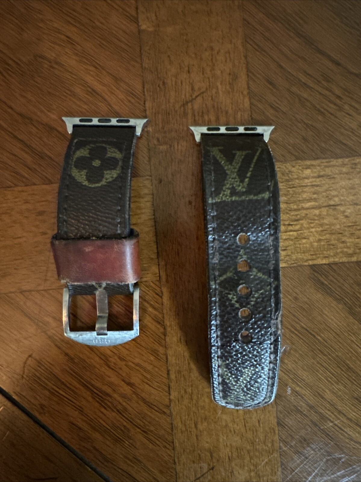 Greg Stevens design Louis Vuitton leather Apple Watch wristband Medium ...