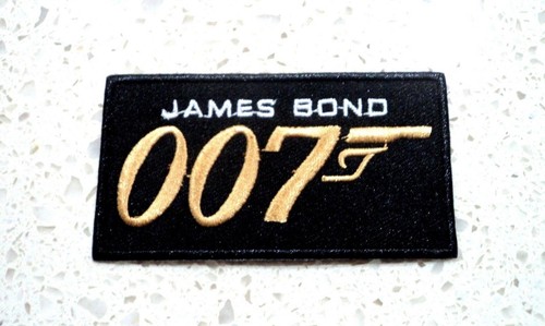 James Bond Patches 007 Logo Embroidered Cloth Applique Badge Iron Sew ...