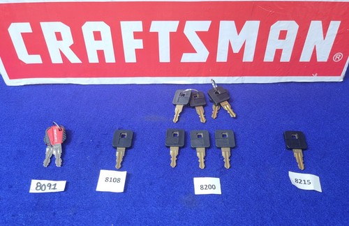 CRAFTSMAN Original Tool Cabinet SINGLE Keys# 8046, #8061, #8200 & #8215 ...