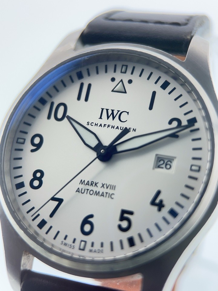 IWC Pilot Mark Stainless Steel White Dial 40mm Automatic Men’s Watch ...
