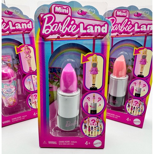 Mini Barbie Land Lot: Lipstick (3) + (1) Pop Color Cutie Reveals New | eBay