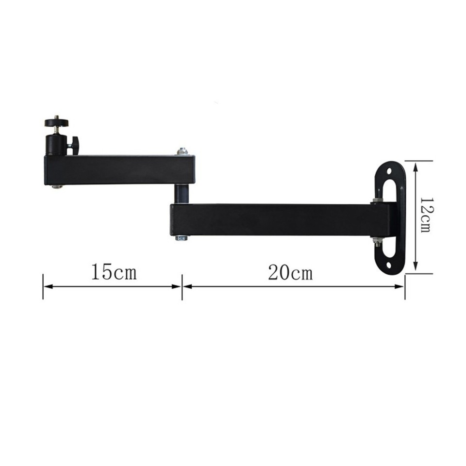 Foldable Projector Mount Metal Arm Wall Plate 90 Degree Tilt 360 ...