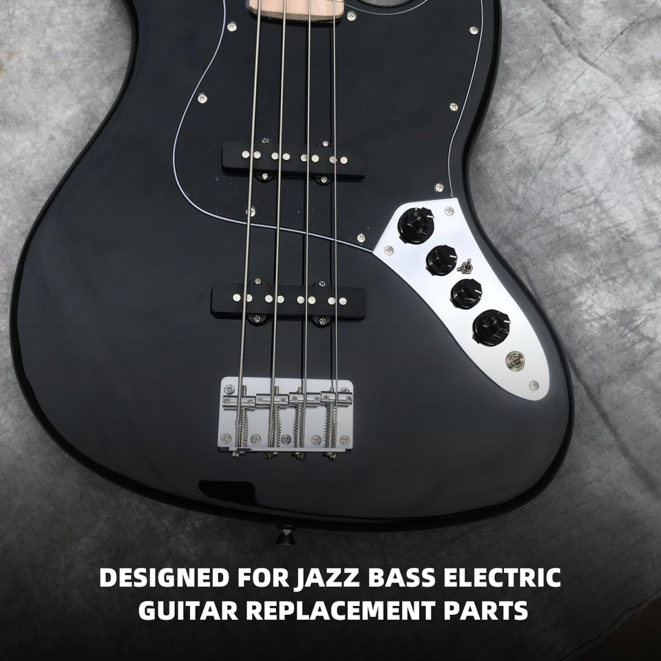 Chrome Electric Bass Loaded Prewired Control Plate Active Passive Fit ...