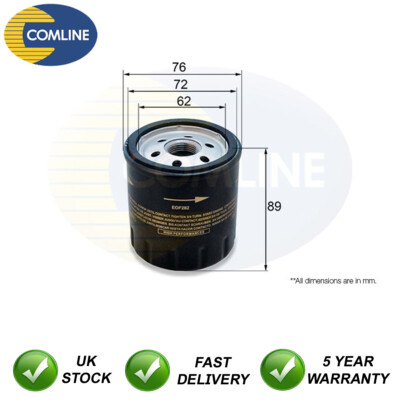 Oil Filter Comline Fits VW Transporter 2009-2019 2.0 TDi 03L115561 ...