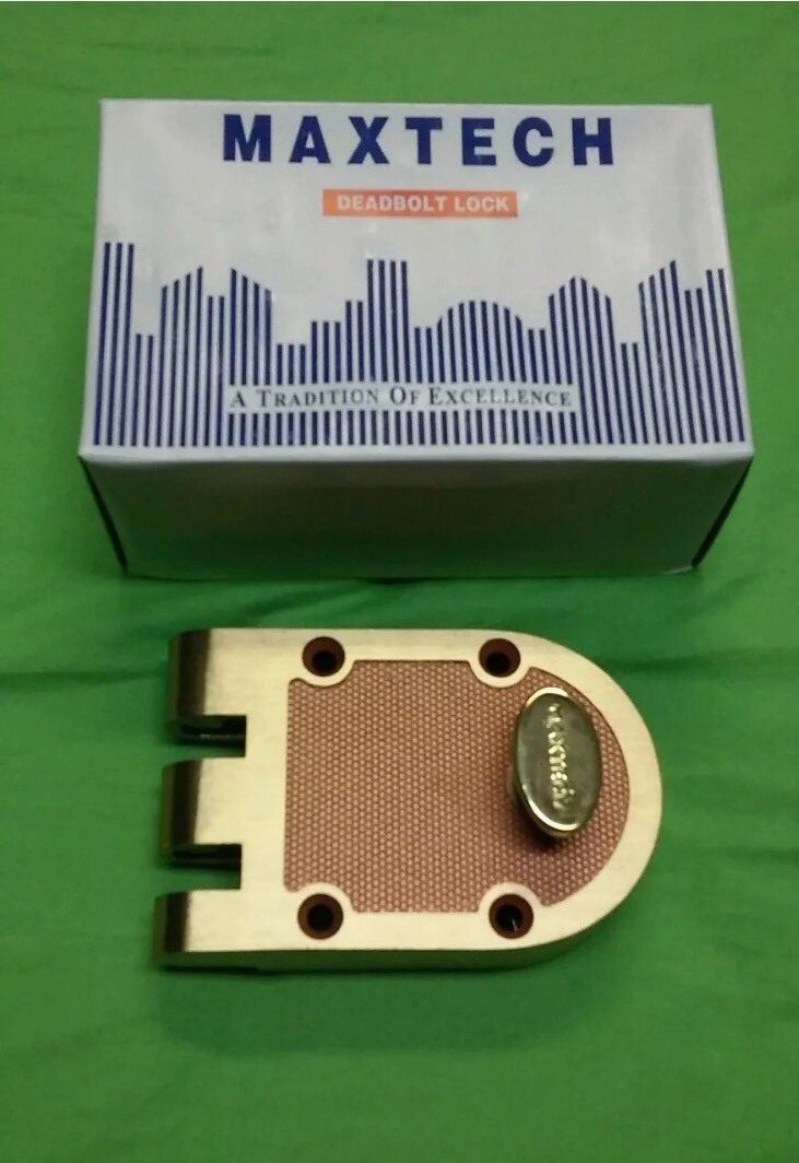 Jimmy-proof Deadbolt Lock Solid Brass best lock. MAXTECH | eBay