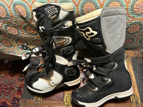 Fox Comp 5 Women’s Motocross Boots Size 11 (W11 Euro 44) Black White 4 ...