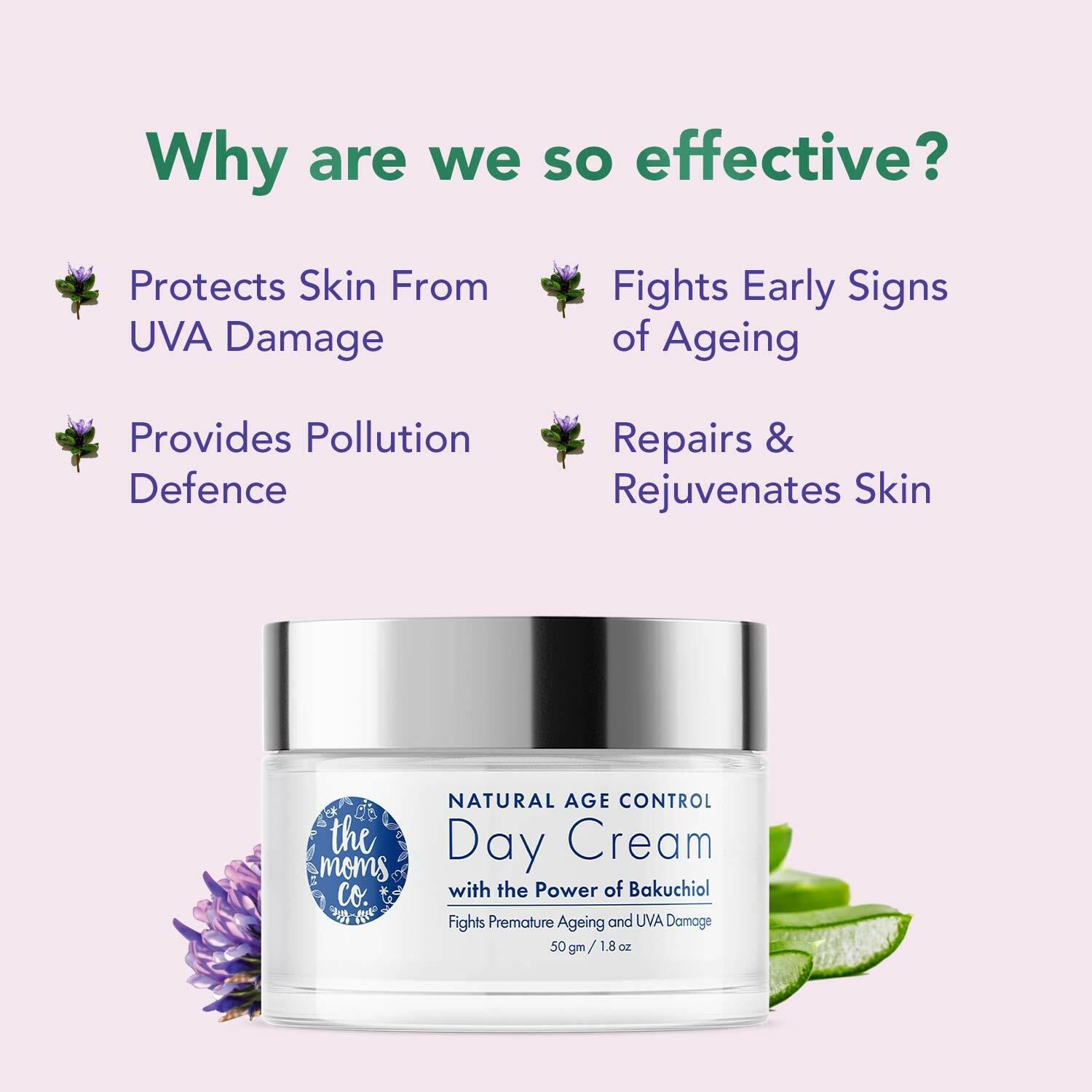 The Moms Co Natural Age Control Face Day Cream Reduce Fine Lines ...