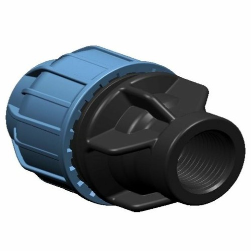 MDPE STRAIGHT FEMALE ADAPTOR COMPRESSION 20MM 25MM 32MM X 1/2'' 3/4'' 1 ...