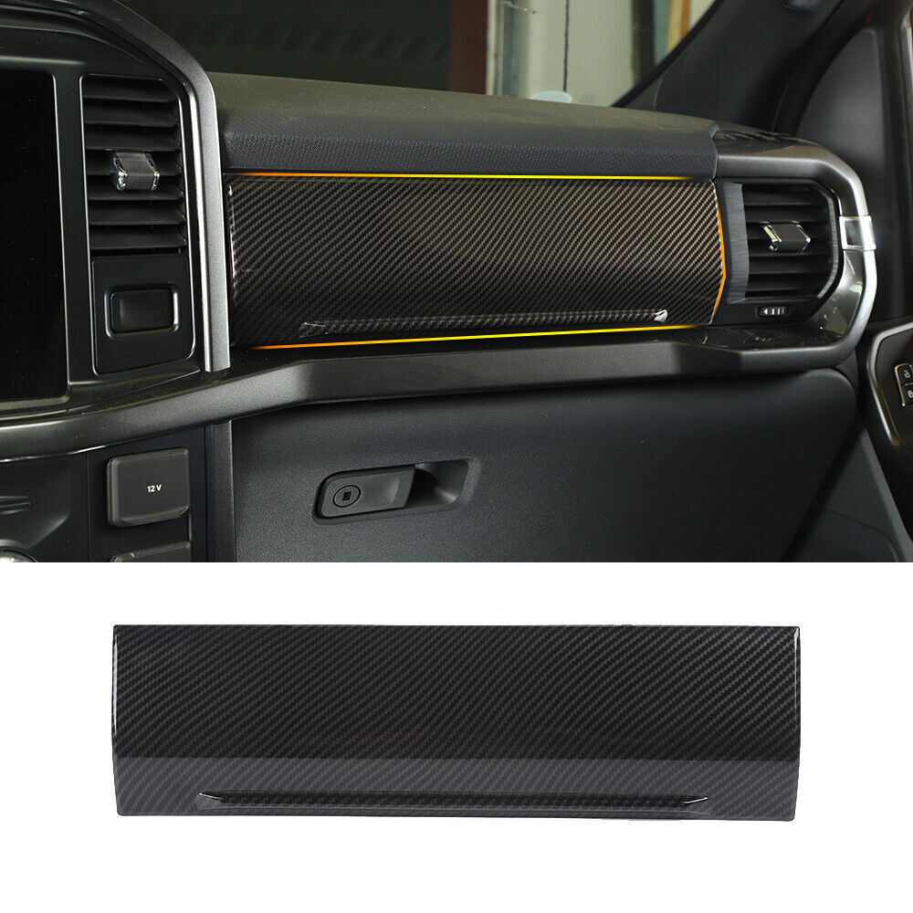For 2021-2024 Ford F150 F-150 Carbon Fiber Co-pilot Front Storage Box ...