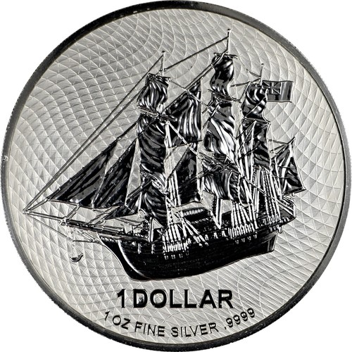 2022 Cook Islands 1 oz 9999 Silver Bounty Sailing Ship Coin BU from ...