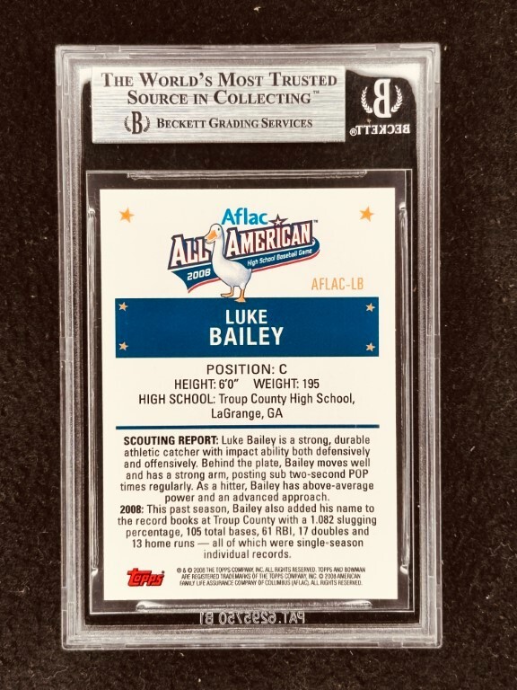 Luke (Lucas) Bailey 2008 AFLAC Bowman Rookie Card RC AFLAC-LB graded BGS 9 MINT | eBay