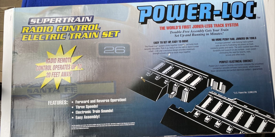 SUPERTRAIN LIFE-LIKE TRAINS HO SCALE ELECTRIC TRAIN SET **EMPTY BOX ...