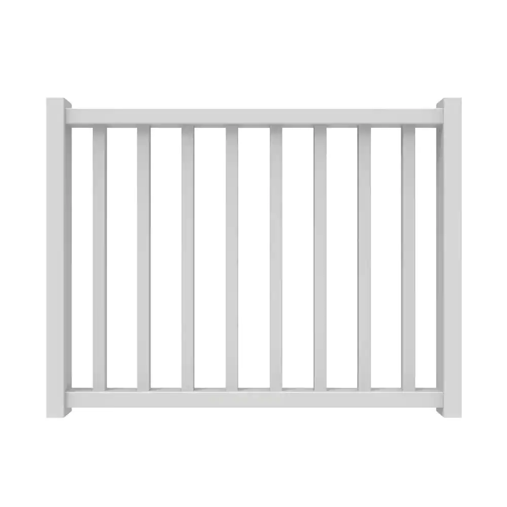 36 in. to 48 in. Traditional White PolyComposite Rail Gate Kit | eBay