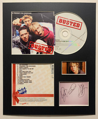 BUSTED - Signed Autographed - A PRESENT FOR EVERYONE - Album Display ...