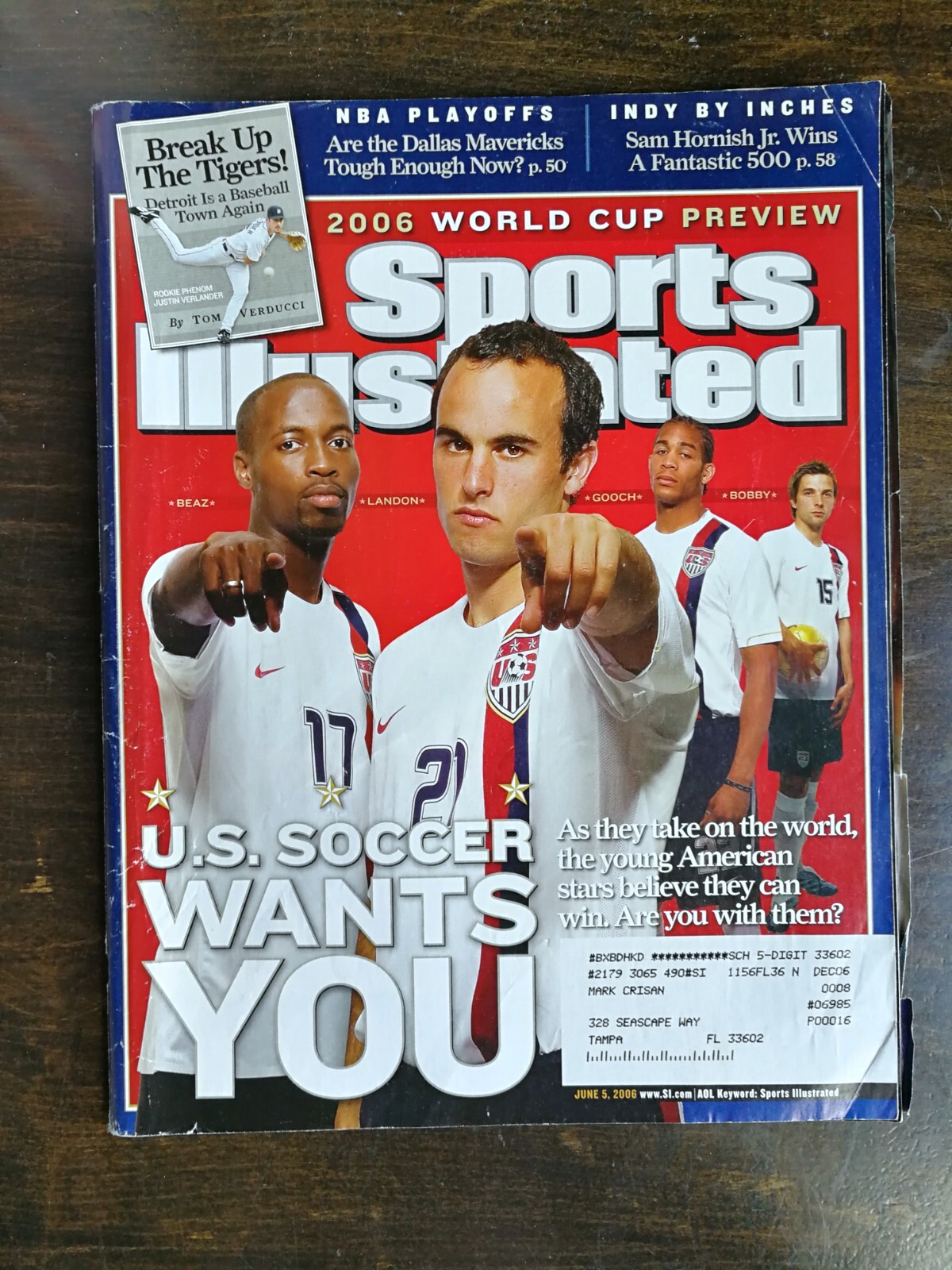 Sports Illustrated June 5, 2006 US Soccer USMNT Landon Donovan - 822 | eBay