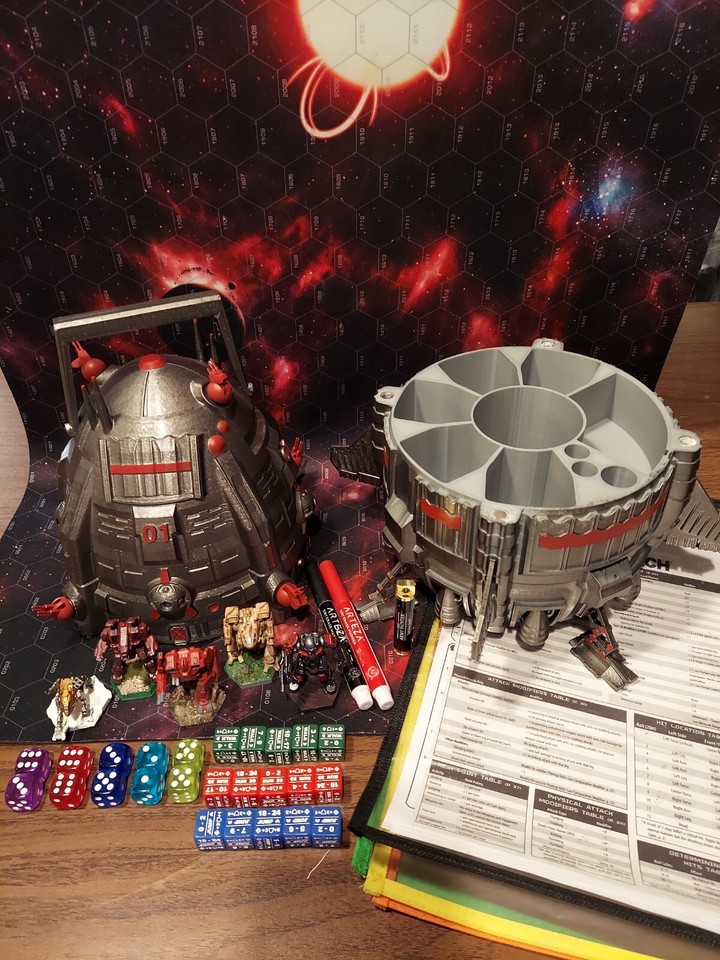 BattleTech Tabletop Game Dropship Carry Case for Mechs, Dice, Sheets ...