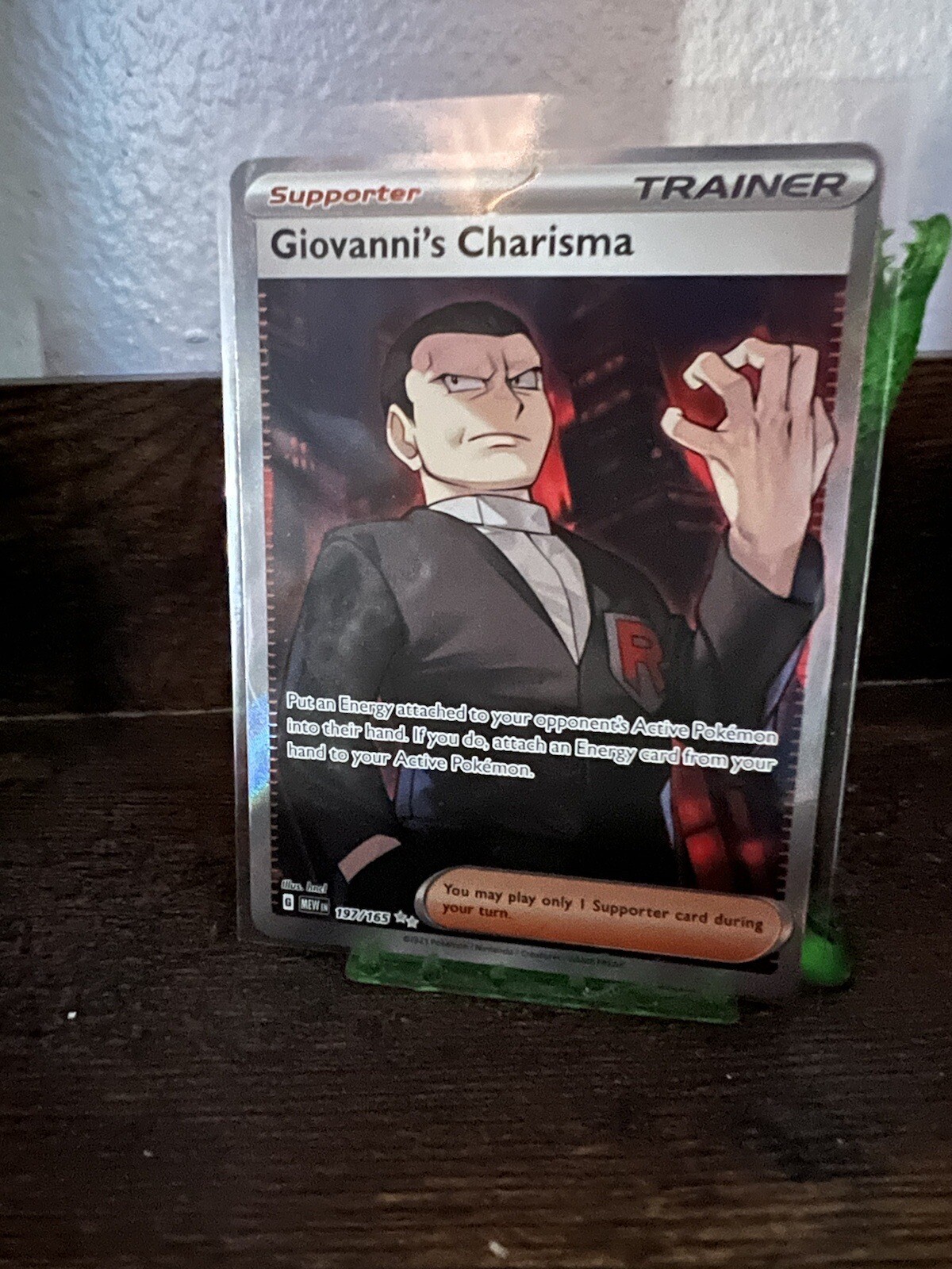 Giovanni's Charisma 197/165 Full Art SR Pokemon TCG 151 English NM | eBay