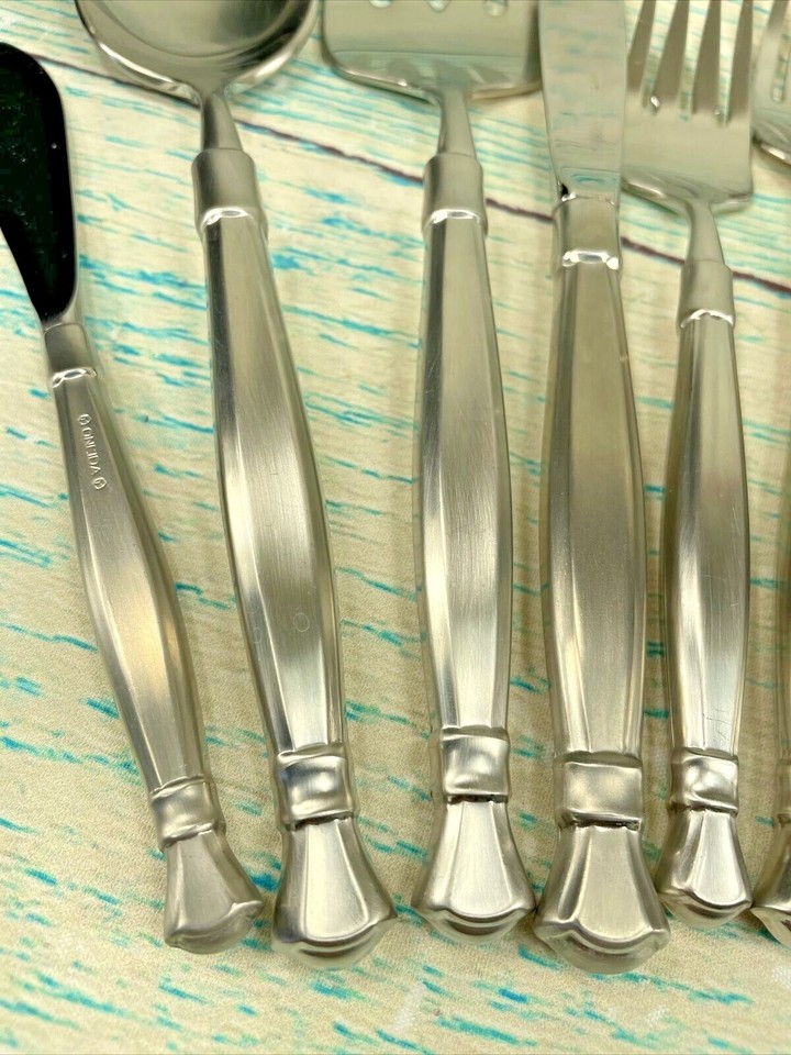 Oneida ACT II Satin Cube Stainless Silverware Flatware YOUR CHOICE EUC ...