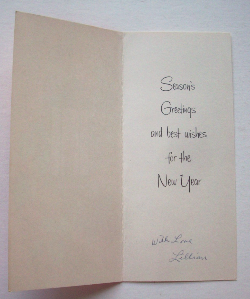 Hanging candle lantern & holly vintage Christmas greeting card *WW16 | eBay