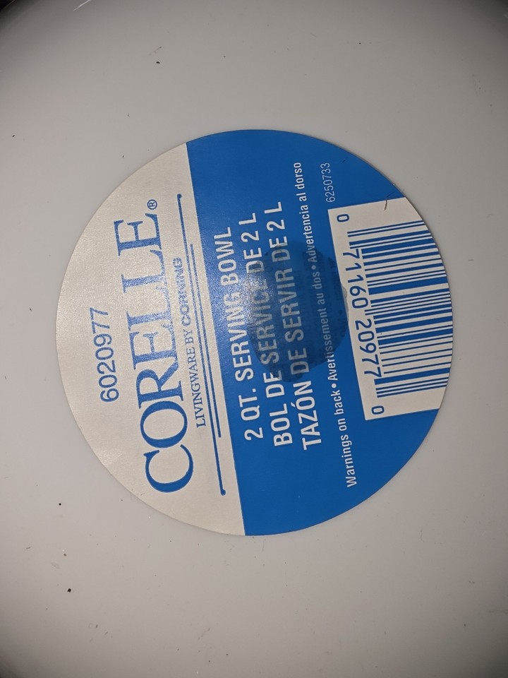 Corelle® Winter Frost White 2-quart Large Serving Bowl | eBay