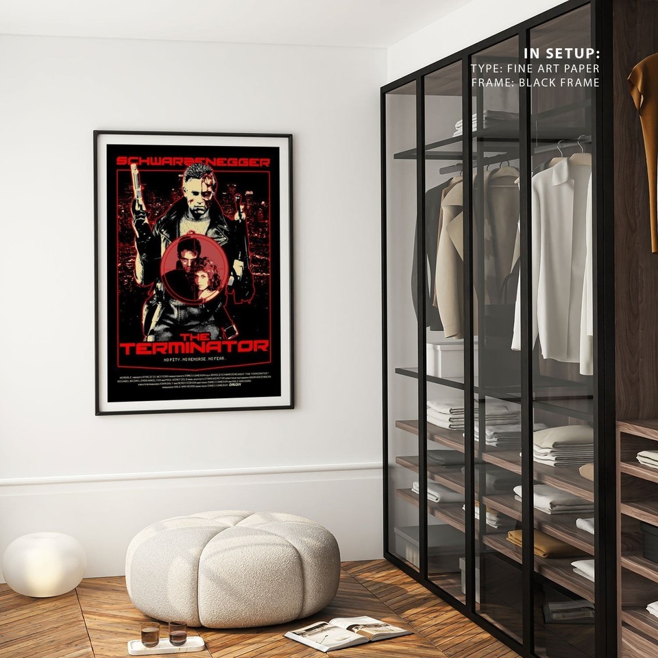 Vintage Terminator Poster – 2007 Sci-Fi Movie Art Print Wall Decoration ...