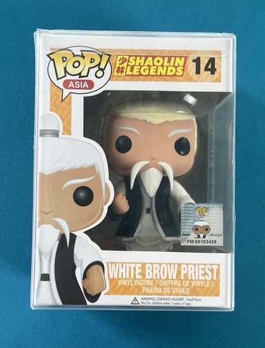 Funko POP! Asia Shaolin Legends White Brow Priest Vinyl Figure with ...
