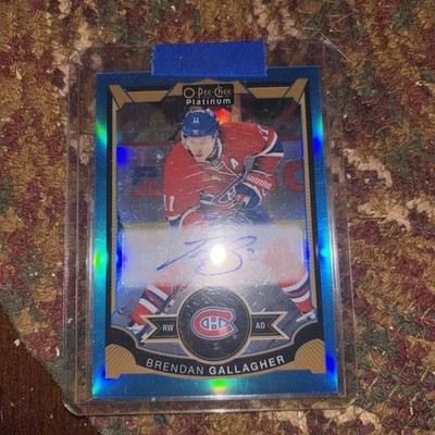brendan gallagher Auto 2015-2016 O-pee-chee MINT | eBay