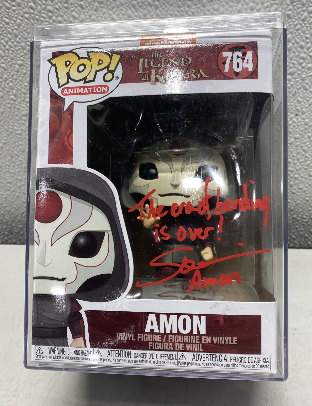 FUNKO POP Legend Of Korra Amon #764 Steve Blum Signed w/ COA | eBay
