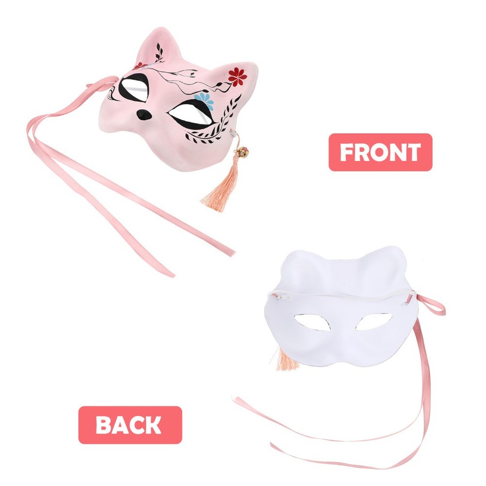3 pcs Party Decorative Mask Stage Performance Prop Half Face Cat Mask ...