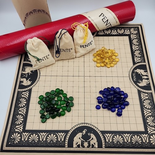 Vintage 1982 Tube 3 Color Set PENTE Classic Game of Skill Green Blue Yellow | eBay