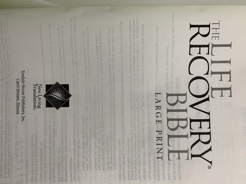 The Life Recovery Bible NLT, Large Print, Trade Paperback | eBay