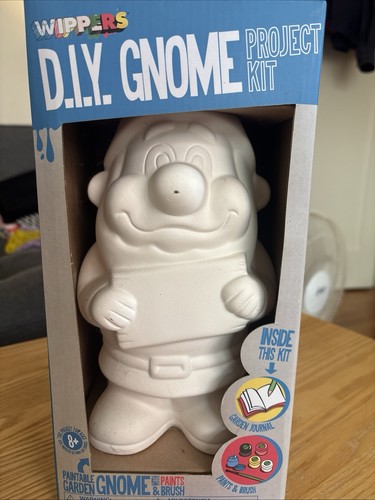Wippers D.I.Y. Gnome Project Kit, Garden Gnome And Paints, Fun Activity ...