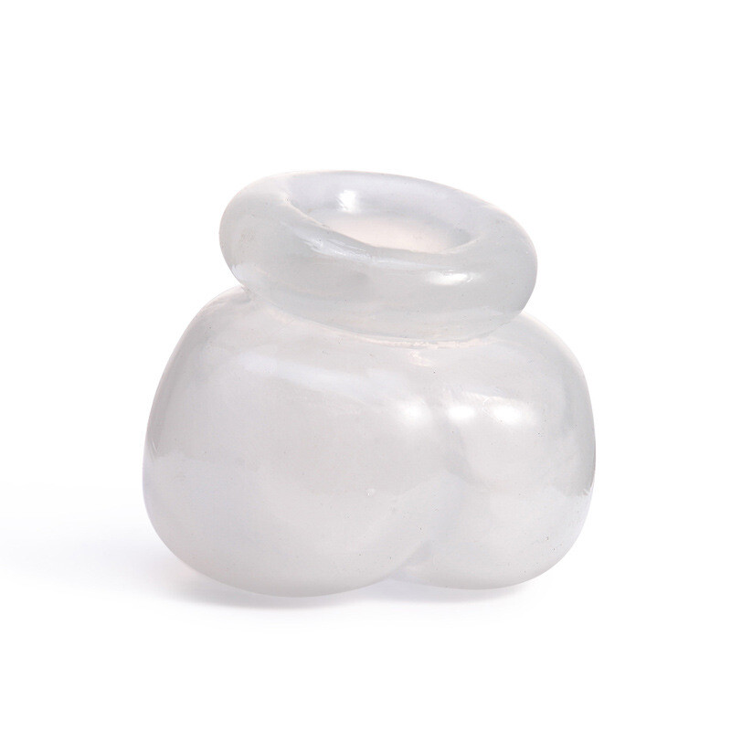 Bull Ball Bag Scrotum Stretcher Weight Sleeve Ox Testicle Enlarger CBT ...