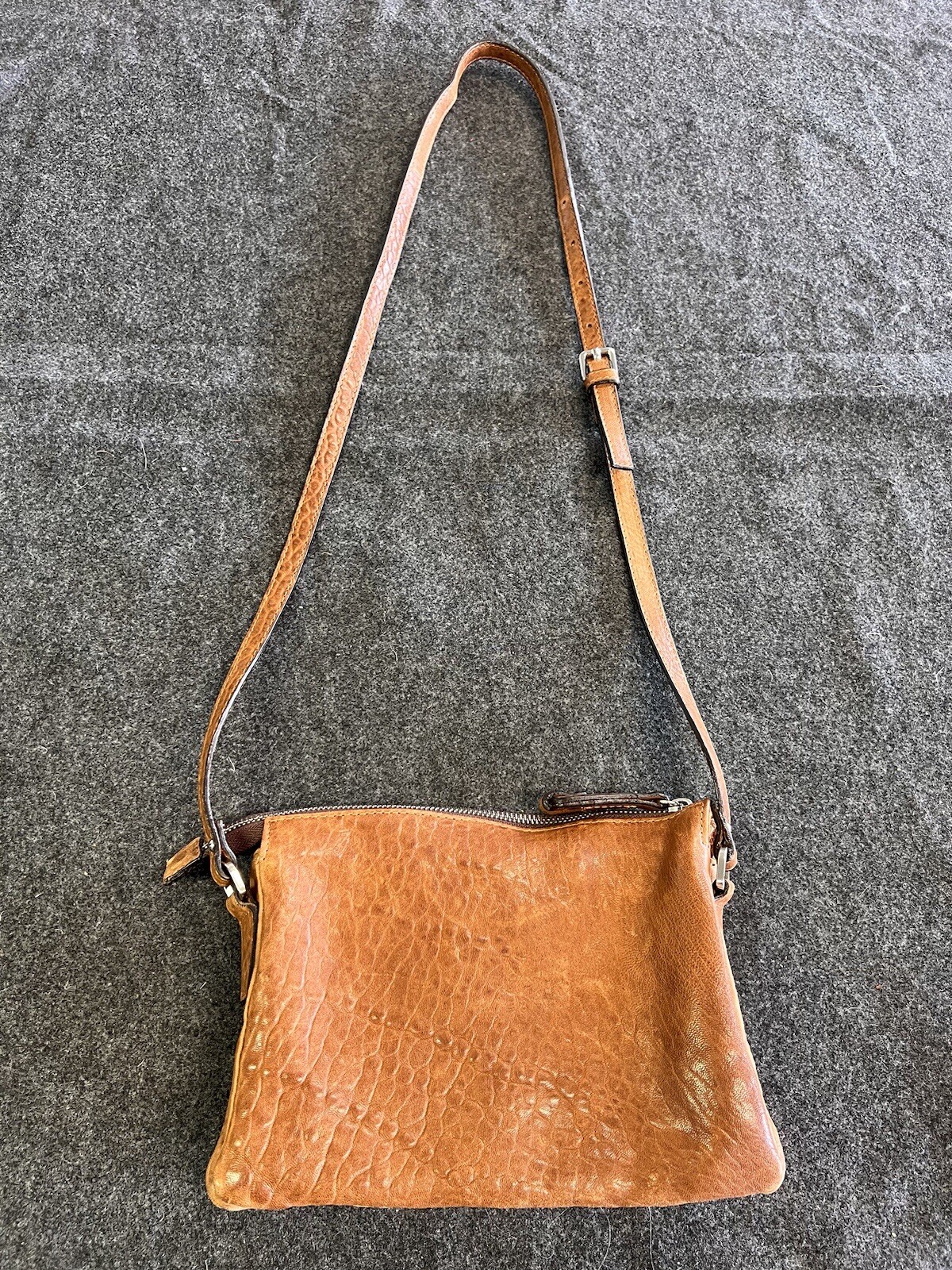 Maxon Collection Italian Genuine Leather Woven Crossbody Organizer ...