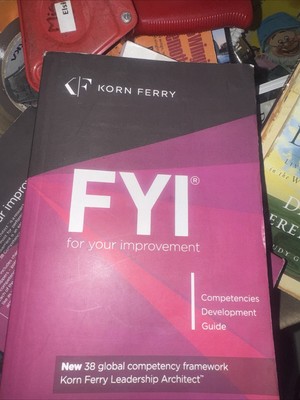 FYI: For Your Improvement - Competencies Development Guide, - VERY GOOD ...