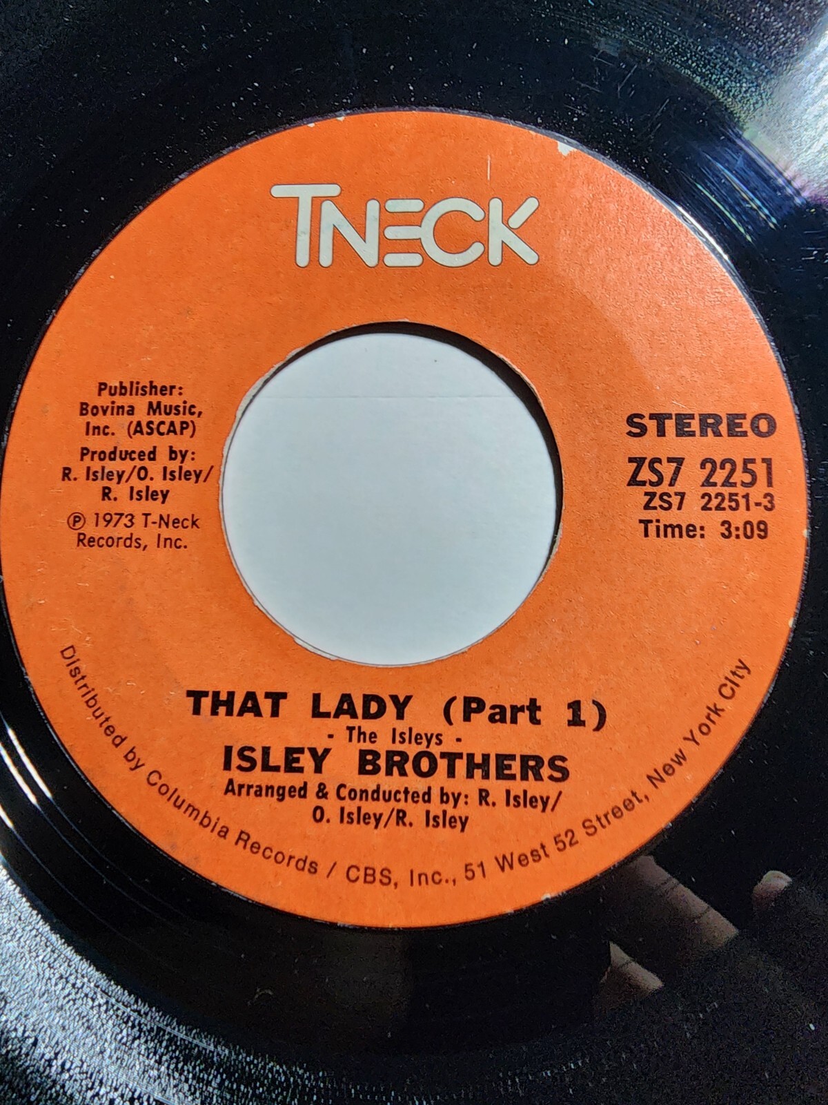 ISLEY BROTHERS THAT LADY PART 1/PART 2 TNECK VG+ F335 | eBay