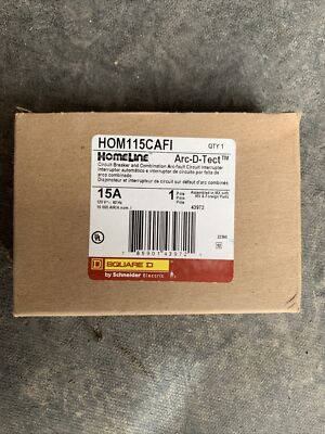 Square D HOM115CAFI Mini Circuit Breaker | eBay