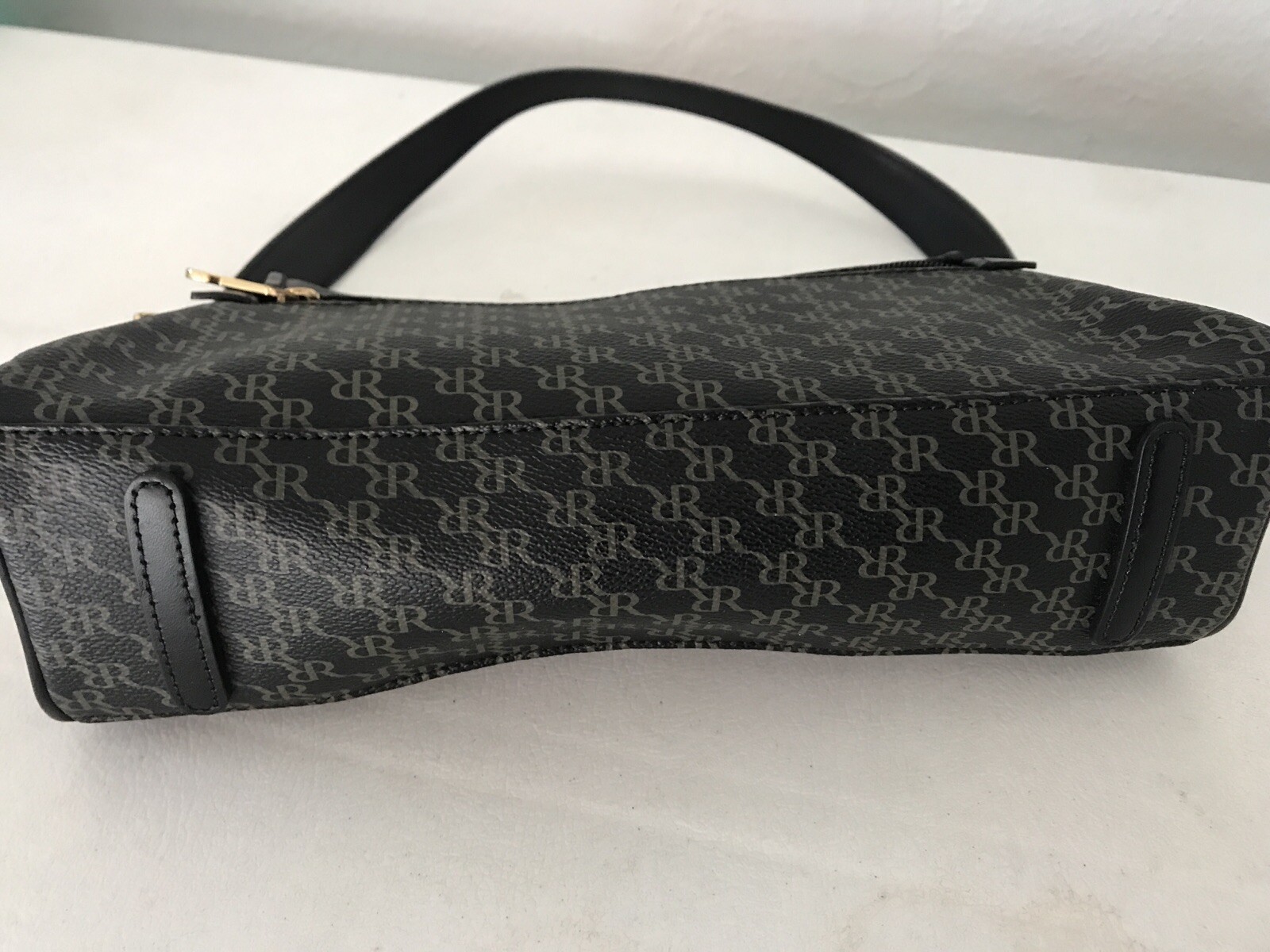 Rioni Moda Italia Black Monogram Shoulder Bag | eBay